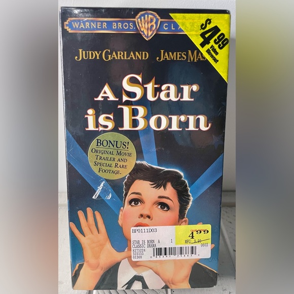 Media | Warner Bros Classics A Star Is Born Vhs Bonus Original Movie ...